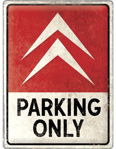 Postershop Plechová cedule: Citroën (Parking Only) - 30x40 cm