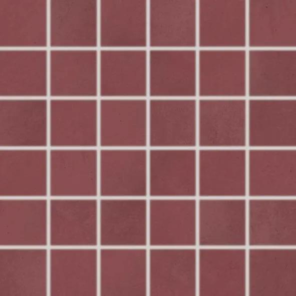 Rako Mozaika RAKO Blend WDM06810 mozaika (5x5) tmavě červená 30x30 - 155959