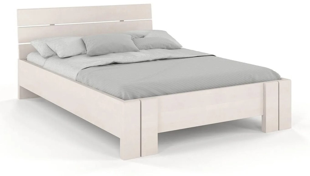 Buková postel Arhus - zvýšená   , Buk přírodní, 120x200 cm