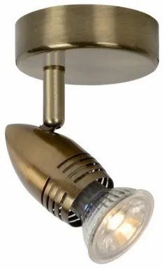 LUCIDE CARO-LED Wall Spot 1xGU10/5W D8.5 H10.5 Bronze, bodové svítidlo, bodovka
