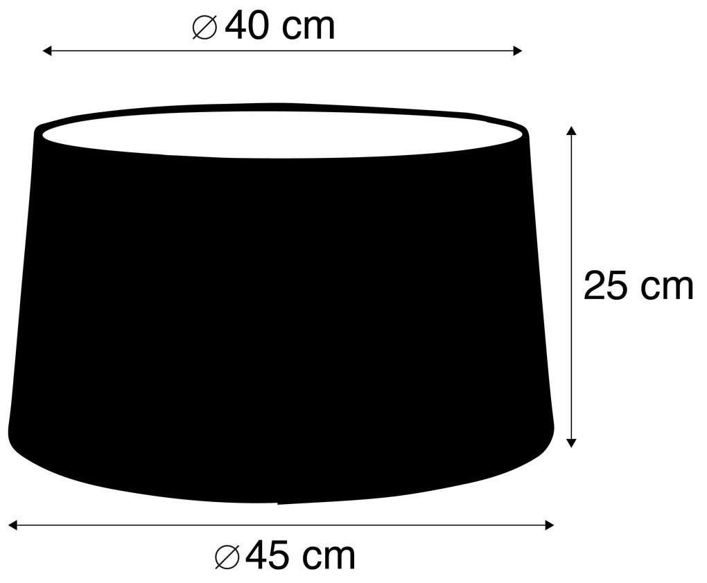 Lněné stínidlo taupe 45 cm
