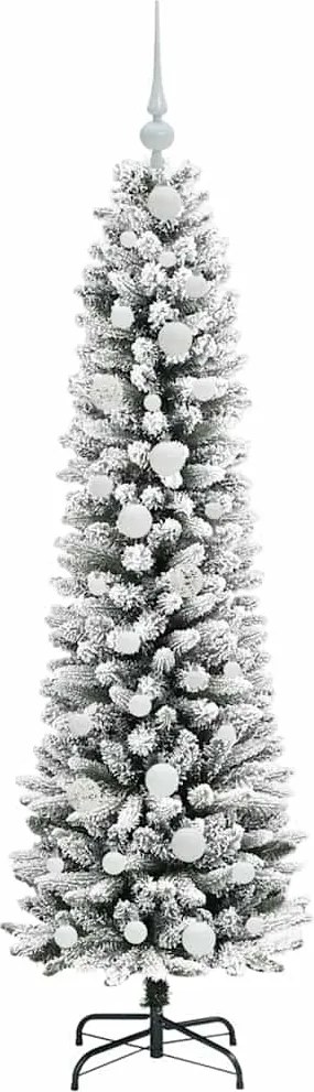 Umělý vánoční stromeček Bílá 150 cm PVC, kov a plast 3396096