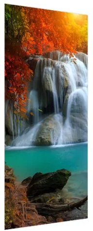 Samolepící fólie na dveře Nádherný vodopád Huayi Mae Khamin Thajsko 95x205cm ND2507A_1GV