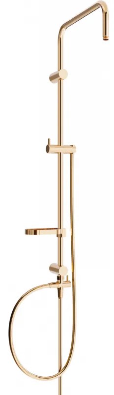 Mexen sprchový sloup X, růžové-zlato, 7939199-60