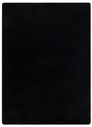 Kusový koberec pratelný POSH Shaggy, plyšový, tlustý, protiskluzový, černý velikost 160x220 cm | krásné koberce cz