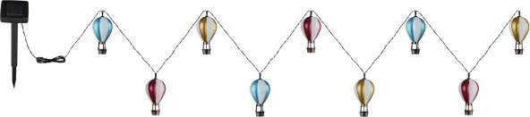 Globo 36139-9 - LED Solární řetěz 9xLED/0,06W/3V 390 cm IP44