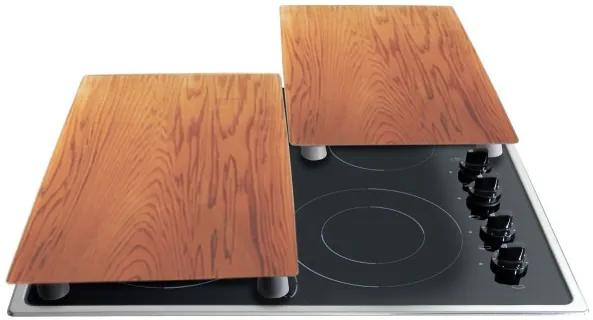 STONELINE Krycí desky na sporák / prkénko sada 2 ks design dřevo WX-17899