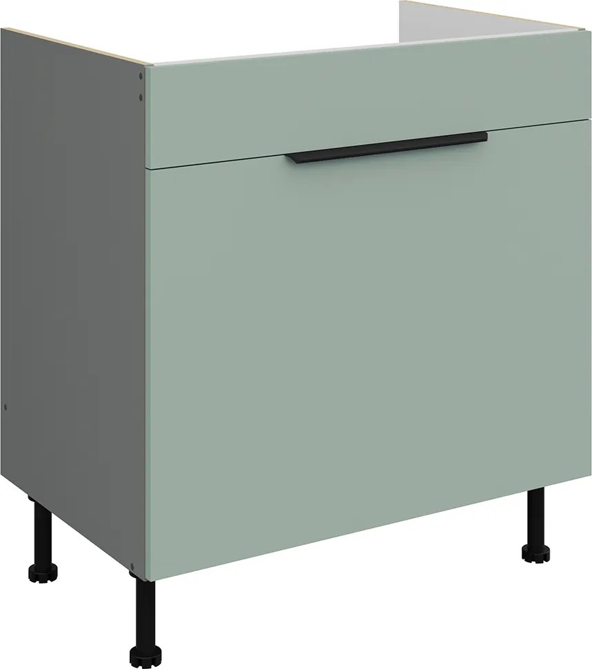 ARIA sa | dolní skříňka 80 ZL 1S dřezová | 80 cm | PREMIUM BOX | antracit/aquamarine