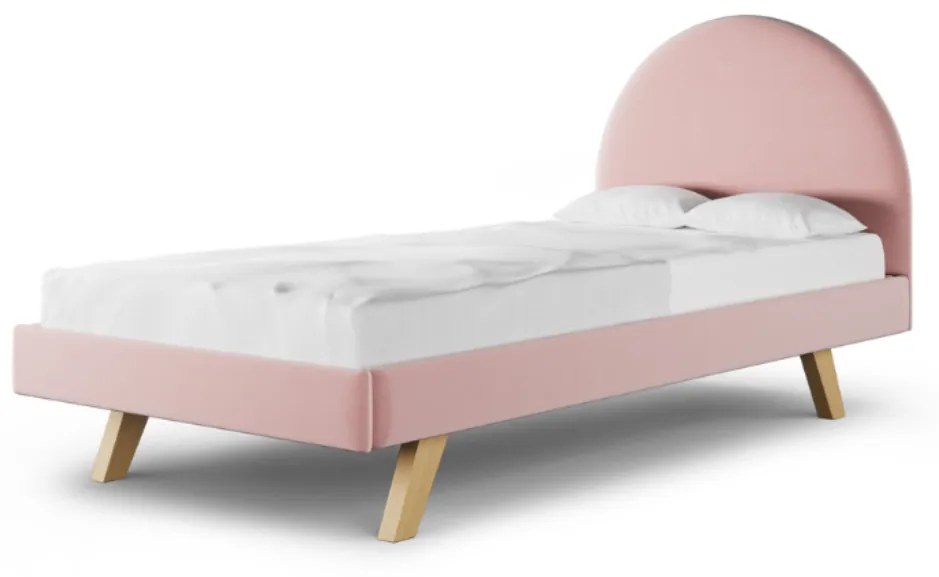 MINKO Čalouněná jednolůžková postel PILLE do dětského pokoje Zvolte barvu: Šedá, Zvolte rozměr: 120x200 cm