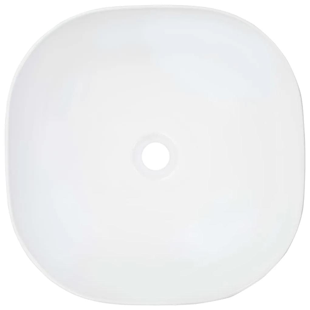 Umyvadlo bílé 42,5 x 42,5 x 14,5 cm keramika - Default Title