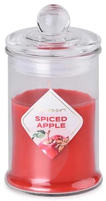 Emocio Sklo 60x112 mm se skleněným víčkem Spiced Apple vonná svíčka