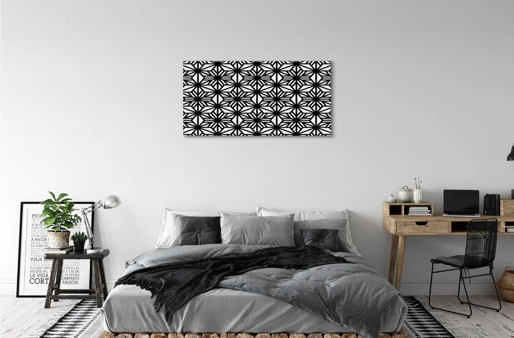 Obrazy na plátně Květinový geometrický vzor 120x60 cm