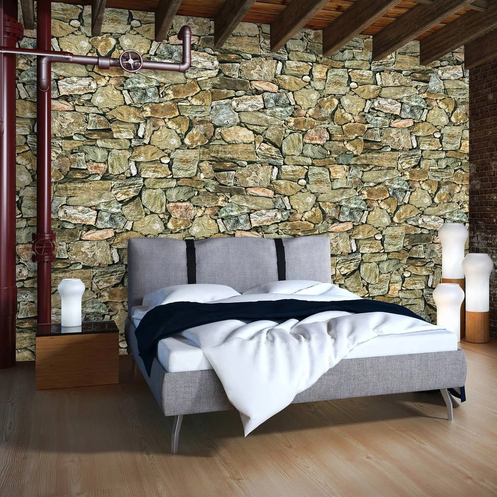 Fototapeta - Stone Wall Rock (152,5x104 cm)