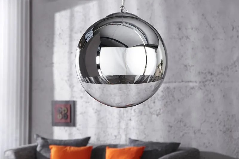 Závěsné svítidlo Globe 30 cm chrom