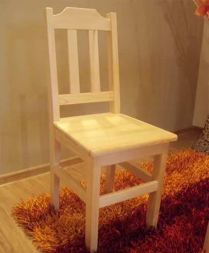 Jídelní židle z masivu borovice (Barva dřeva: Ořech)