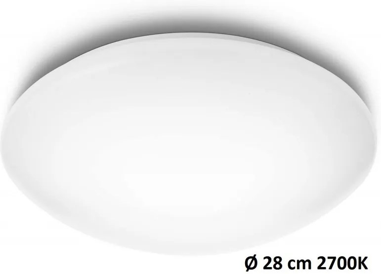 LED Stropní svítidlo Philips Suede 31801/31/EO bílé 2700K 28cm