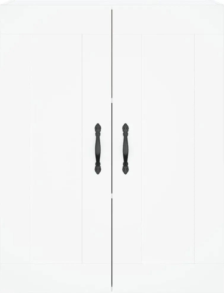 Skříň highboard bílá 69,5 x 34 x 180 cm kompozitní dřevo 3200033