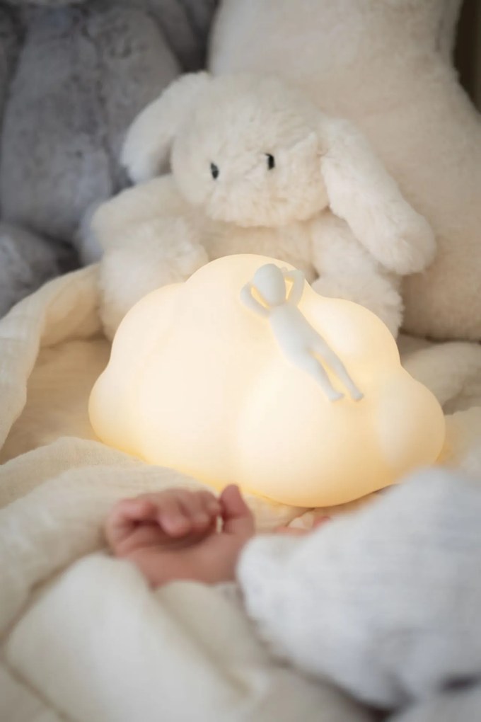 Cam Cam ApS Noční lampička s barevným světlem Cloud Off-White, bílá barva, plast