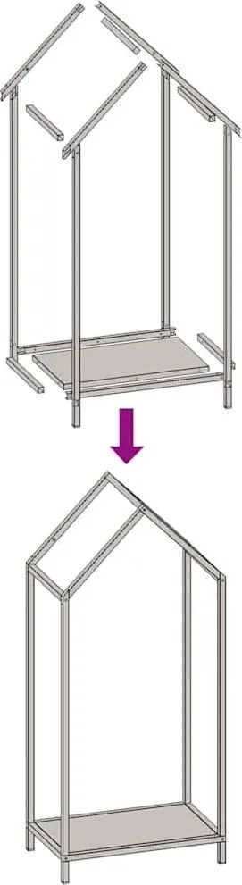 vidaXL Stojan na palivové dřevo Ocel válcovaná za studena [864298] Barva: Olivově zelená