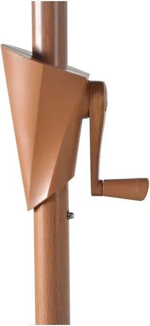 Béžový slunečník ø 300 cm Wood – Rojaplast