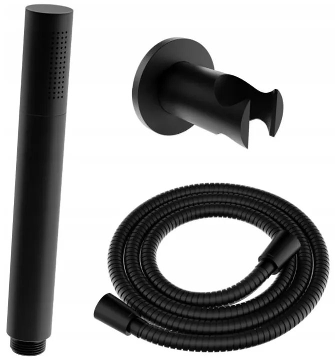Mexen příslušenství - 1-bodový ruční sprchový set R-70, černá, 785706051-70