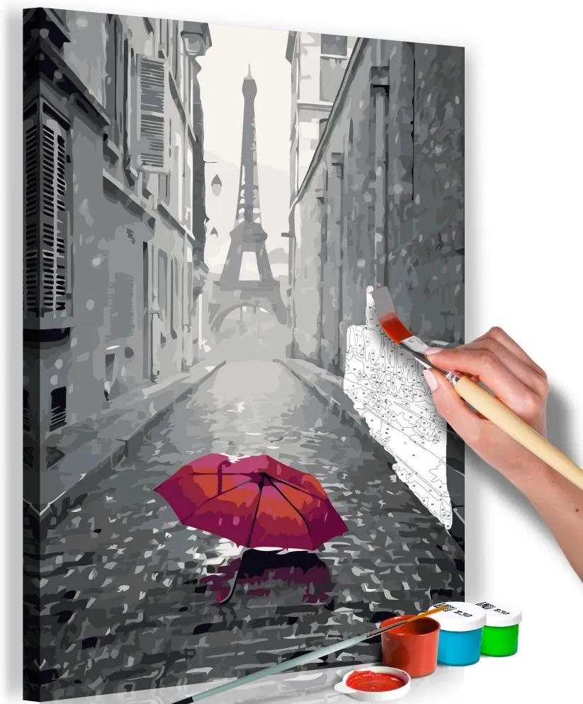 Bimago Malování podle čísel - Paris (Red Umbrella) | 40x60 cm