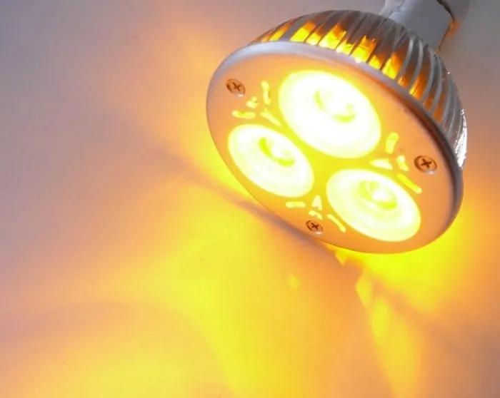 T-LED Barevná LED žárovka MR16 Žlutá