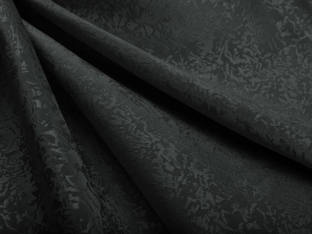 Biante Velký teflonový oválný ubrus TF-046 Venezia černý 220x260 cm