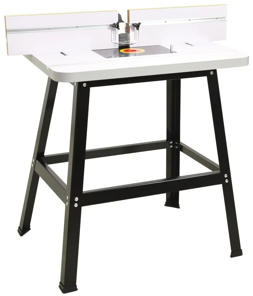 Frézovací stůl ocel a MDF 81 x 61 x 88 cm 147836