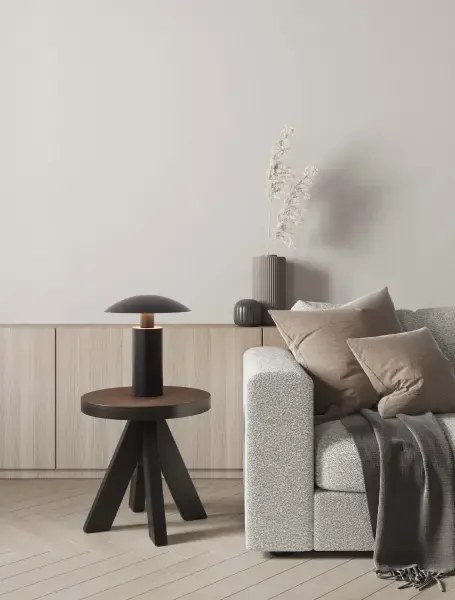 LED černá stolní lampa Karpos