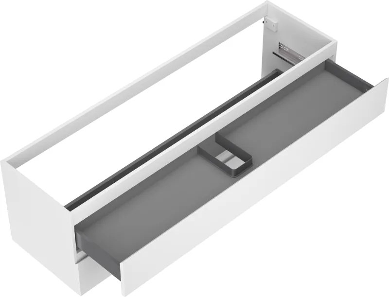 Mexen Orio, koupelnová skříňka 160 cm, 2 zásuvky, bílá matná, 91A10-16047-2-BFF01