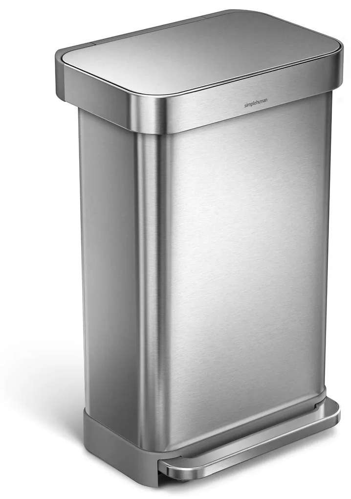 Odpadkový koš volně stojící Simplehuman Pedal bin 45 l Kartáčovaná nerez ocel mat SHCW2024