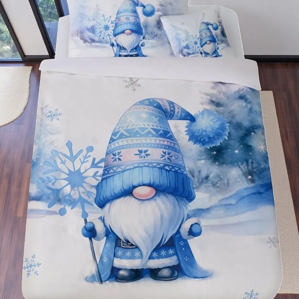 Povlečení DEPPA BLUE GNOM 3-dílná souprava 140x200 cm