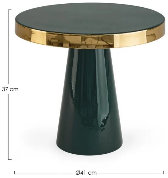 BIZZOTTO Konferenční stolek NANDIKA zelený 41cm 0746722