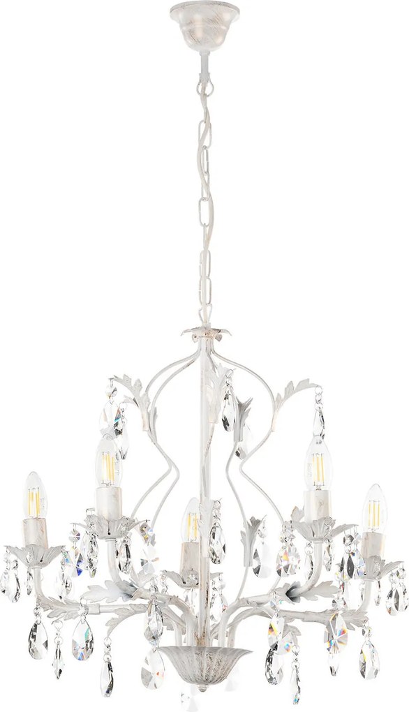 XXXLutz KŘIŠŤÁLOVÉ ZÁVĚSNÉ SVÍTIDLO, 53/53/100 cm - Online Only svítidla - 004340003701