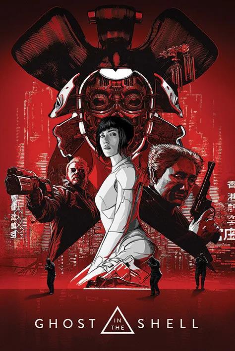 Plakát, Obraz - Ghost In The Shell - Red, (61 x 91,5 cm)