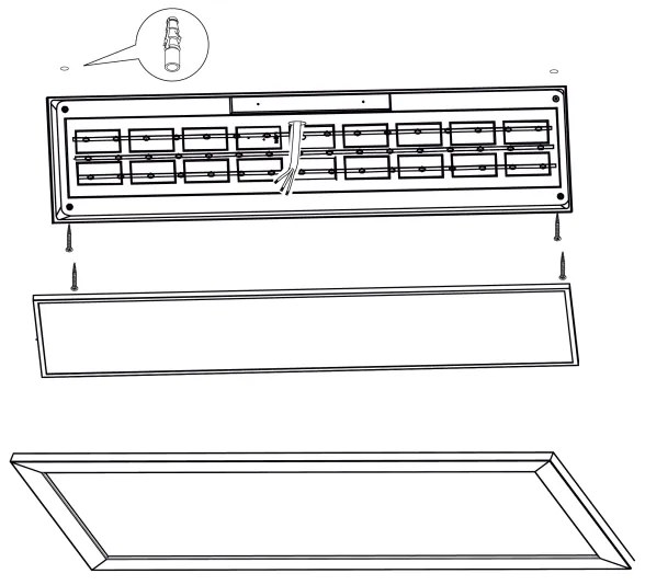 Eglo 99473 - LED Stropní svítidlo PIGLIONASSO LED/32W/230V 345x1245 mm