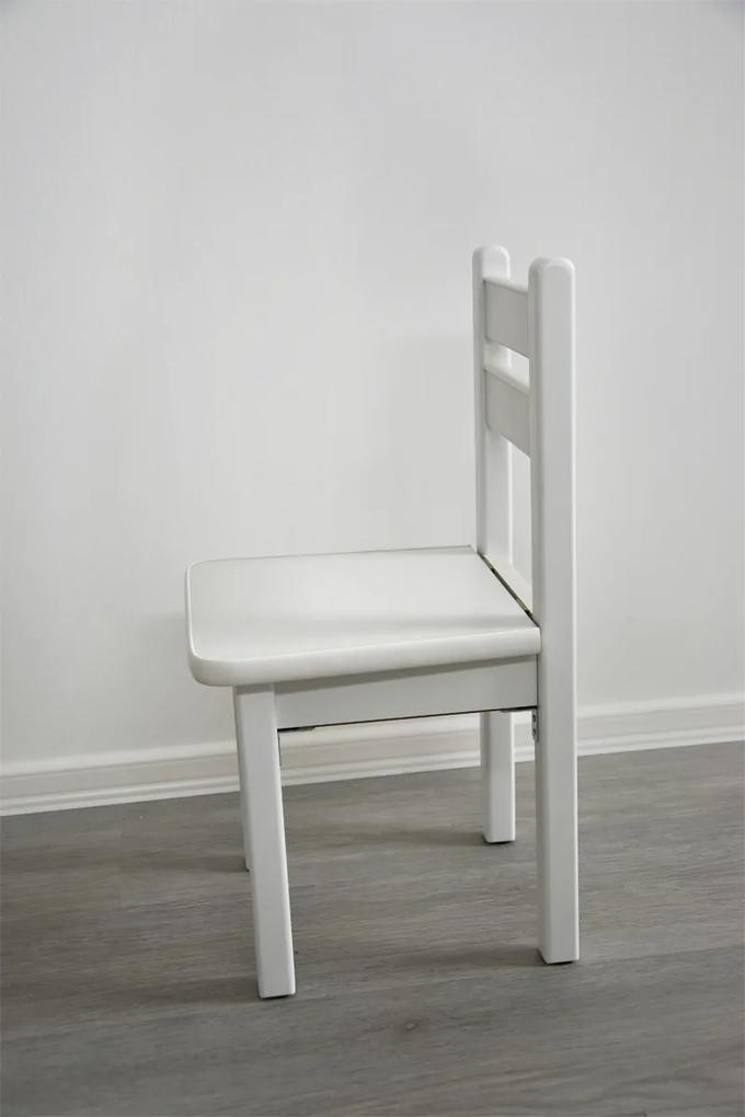 Vingo Dětská otevírací židlička s přihrádkou - bílá