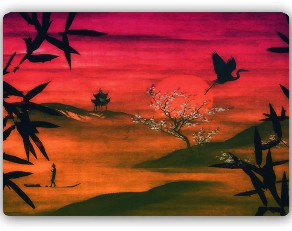 CARO Kovový obraz - Landscape Of Japan 8 60x40 cm