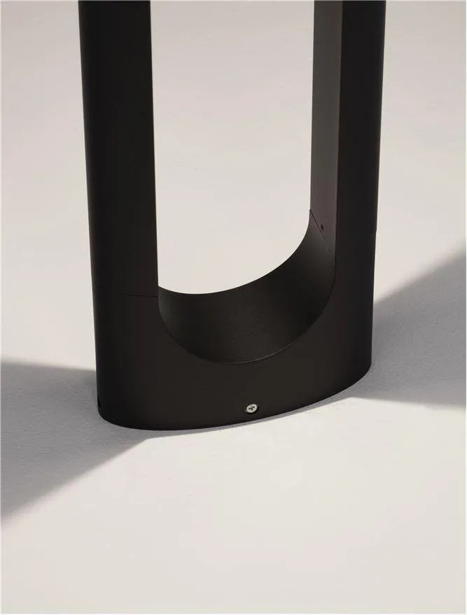 NV 9002841 Venkovní sloupkové svítidlo PORTAL černý hliník a akryl LED 13.5W 3000K 220-240V 296st. IP54 - NOVA LUCE