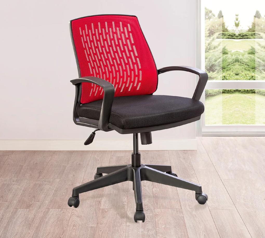 Čilek Studentská židle na kolečkách Comfort červená