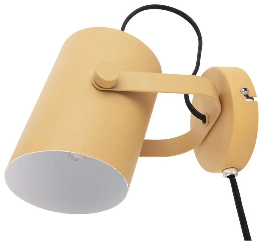 Žlutá nástěnná lampa Leitmotiv Snazzy