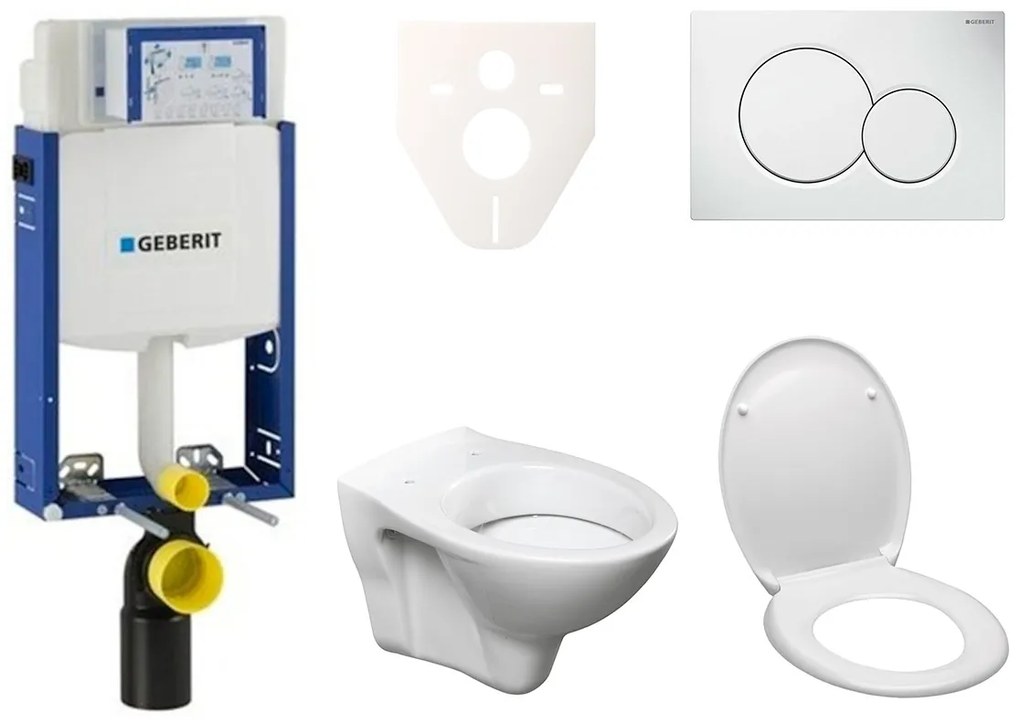 Cenově zvýhodněný závěsný WC set Geberit k zazdění + WC S-Line S-line Pro 110.302.00.5ND1