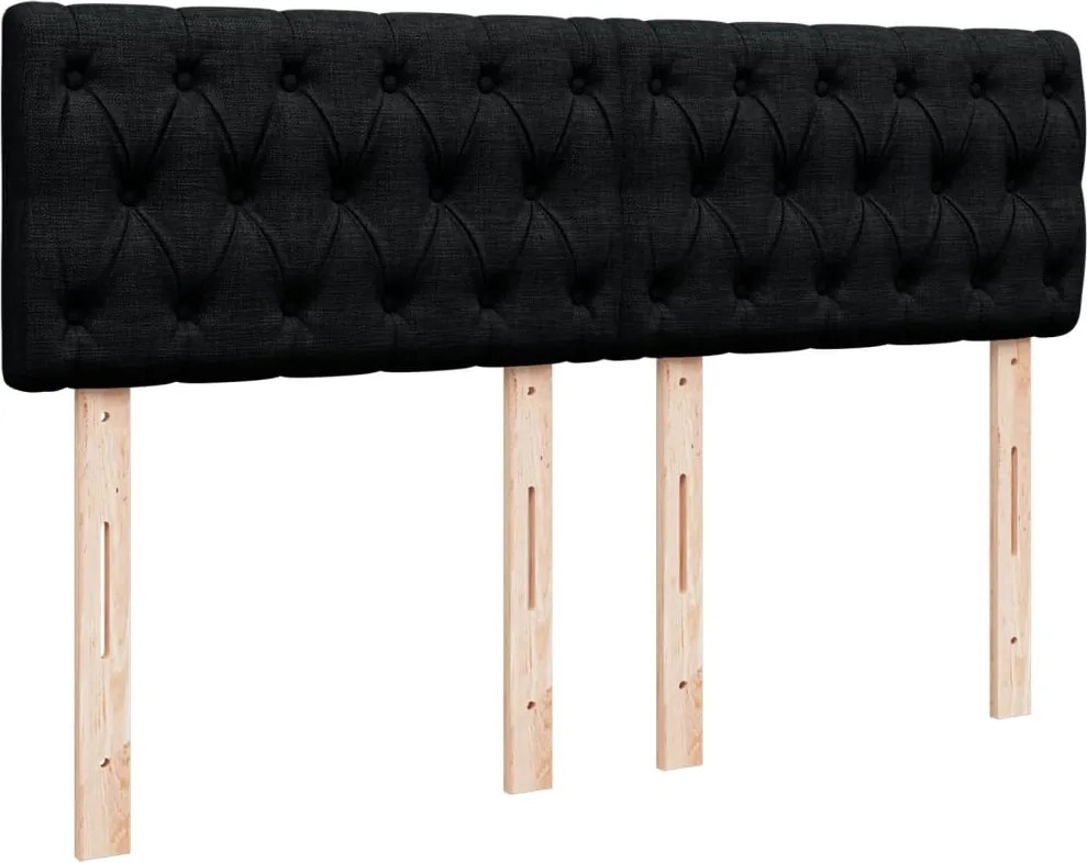 Box spring postel s matrací černá 140x200 cm textil 3288220