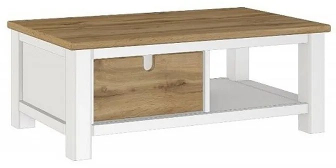 Konferenční stolek Guano,bílá-dub wotan, 120x65 Nábytkáři ČM