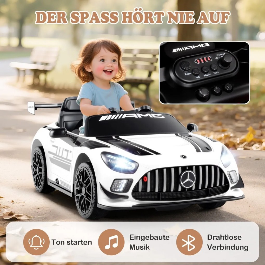 Costway Licencovaný osobní automobil Mercedes-AMG GT3Dětské autíčko na dálkové