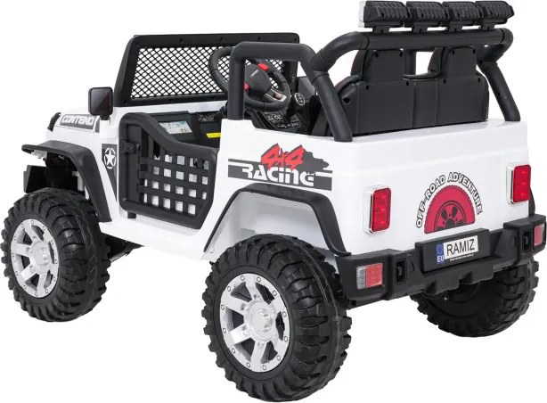 Elektrické autíčko Jeep BEAST 4x4 bílé