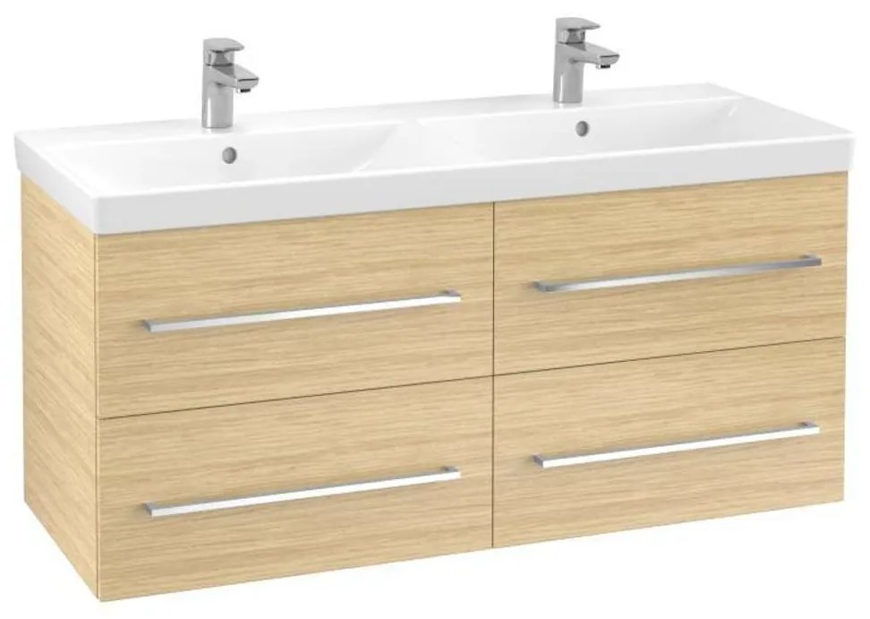Villeroy & Boch Avento - Umyvadlová skříňka, 118x51x45 cm, 4 zásuvky, Nordic Oak A89300VJ