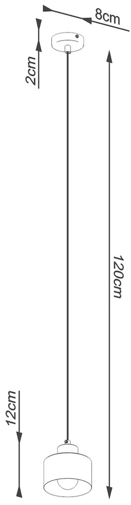 Sollux Lighting Závěsné svítidlo SAVAR 1 Černá