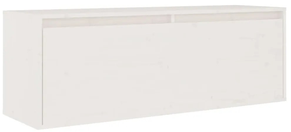 Petromila Nástěnná skříňka bílá 100 x 30 x 35 cm masivní borové dřevo